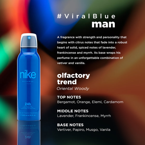 Nike Deo & Body Spray Viral Blue 200ml – Shoppurebeauty
