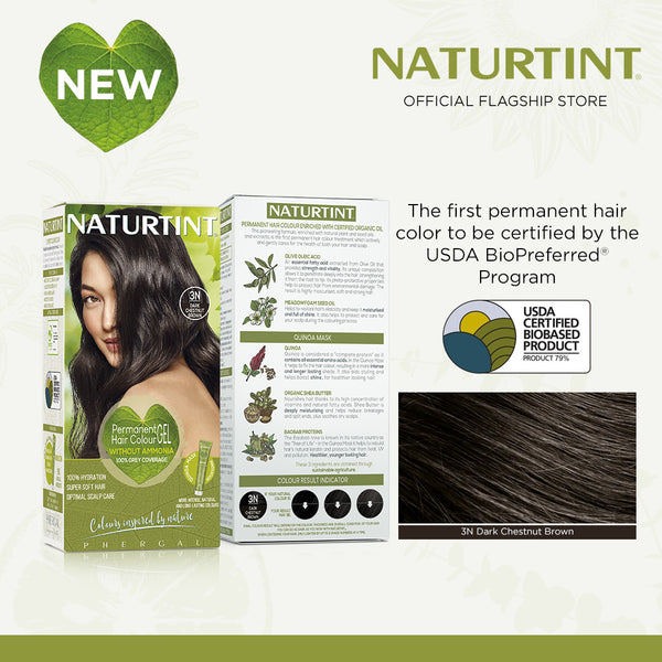 Naturtint Hair Color 3N Pack of 3 - FREE Naturtint Coloring Kit 6 Elem ...