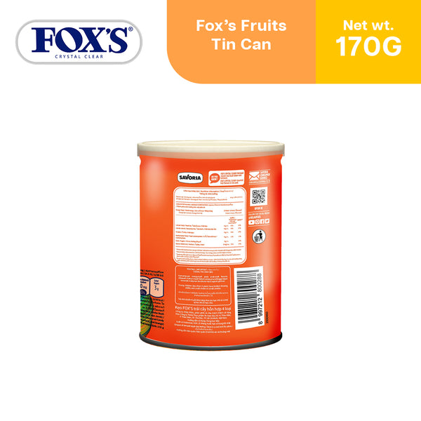 Fox's Fruitymints Oval Flowrap Candy 170g - Tin Can – Shoppurebeauty