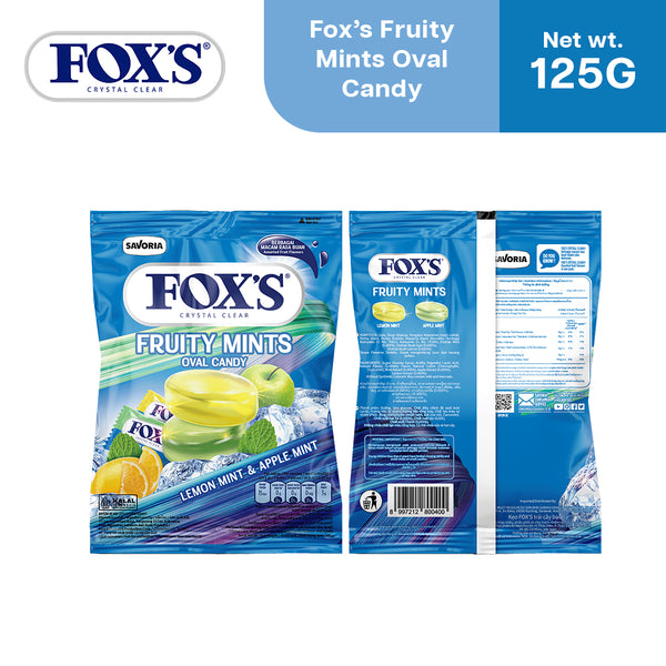 Fox's Fruitymints Oval Flowrap Candy 125g – Shoppurebeauty