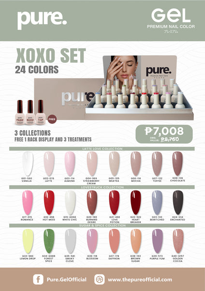 Pure. Gel Premium Nail Color XoXo Set – Shoppurebeauty